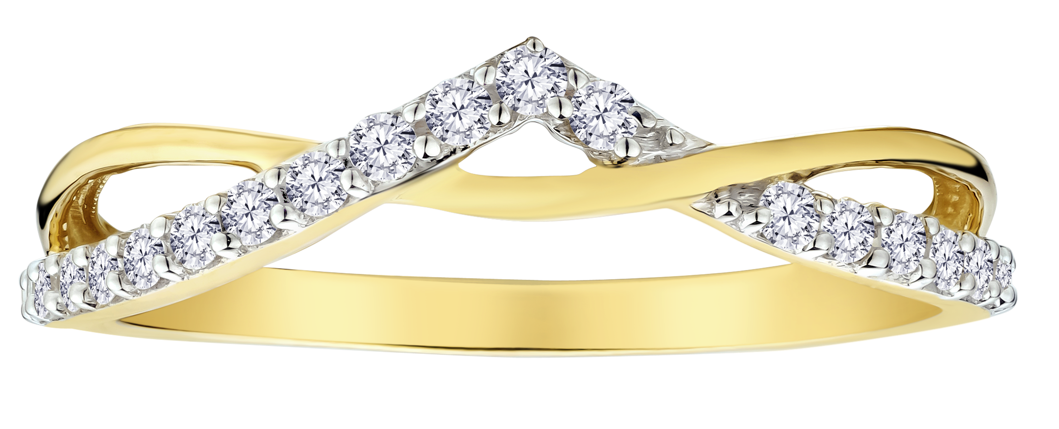 .20 Carat of Lab Grown Diamonds Ring, 10kt Yellow Gold ...