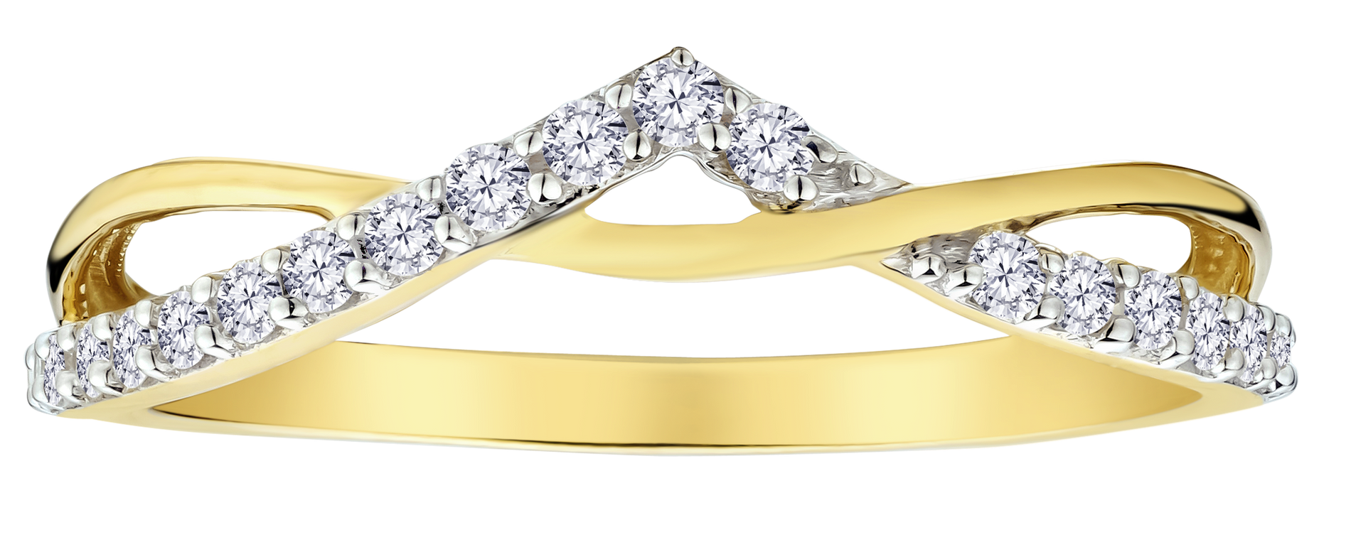 .20 Carat of Lab Grown Diamonds Ring, 10kt Yellow Gold ...