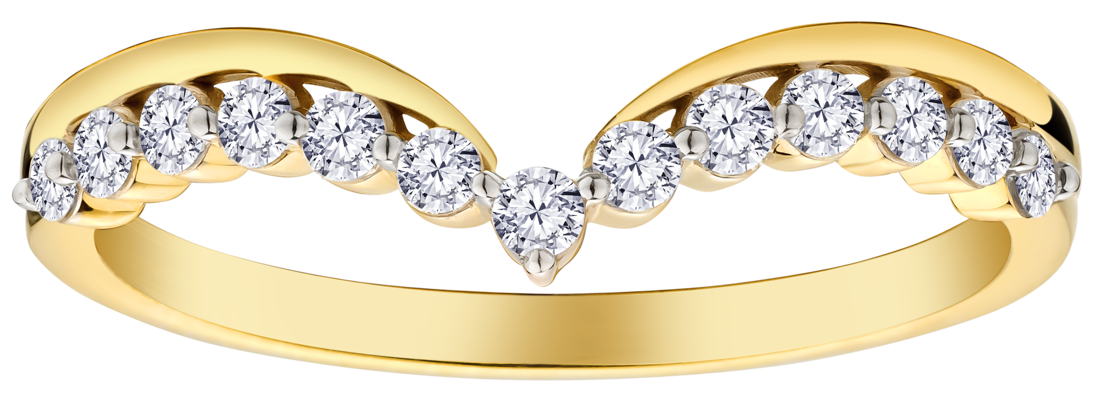 .25 Carat of Lab Grown Diamonds Ring, 10kt Yellow Gold ...