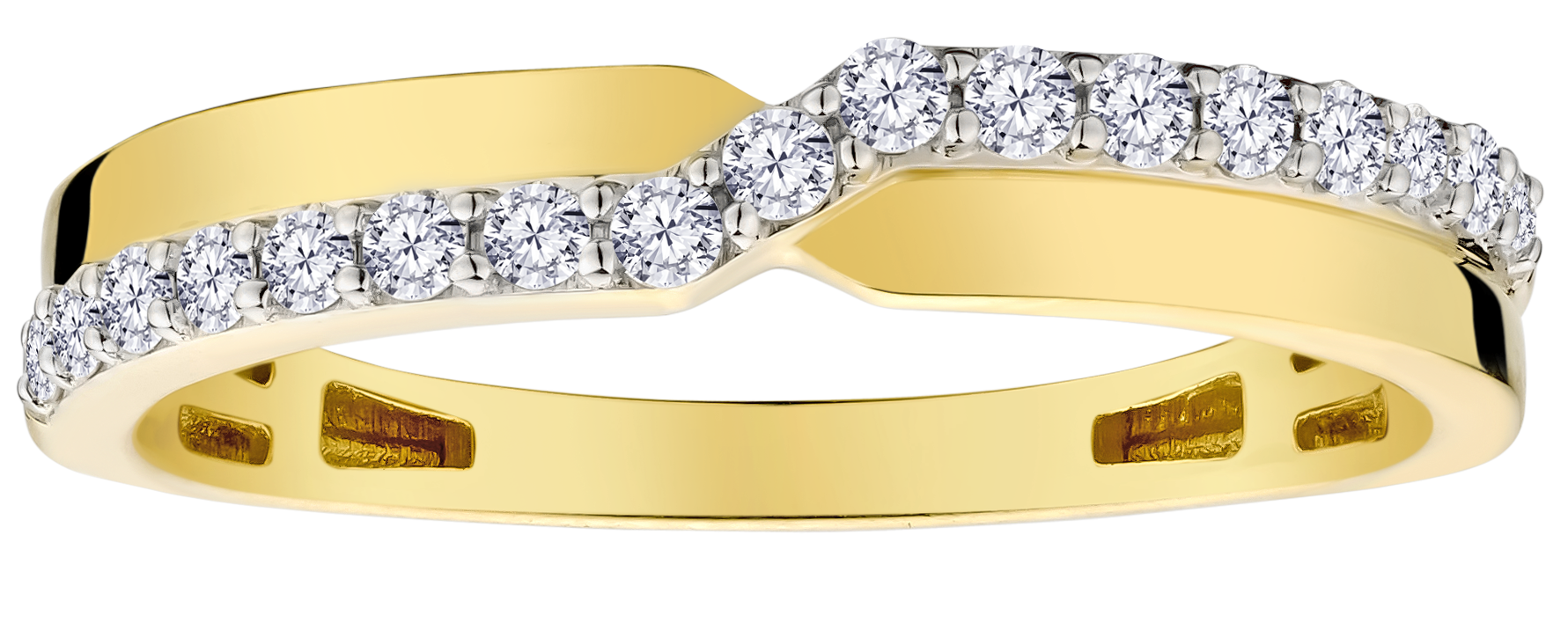 .25 Carat of Lab Grown Diamonds Ring, 10kt Yellow Gold ...