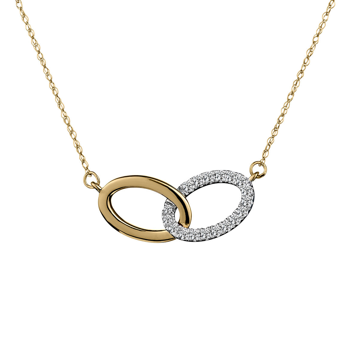 .10 Carat of Diamonds "Unity" Pendant, 10kt Yellow Gold ...
