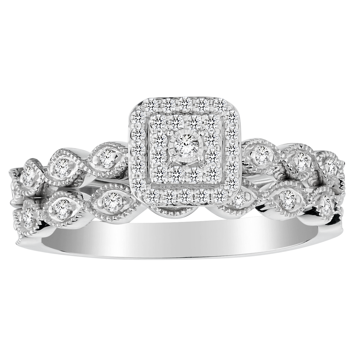 .26 Carat of Diamonds Ring Engagement Set, 10kt White Gold ...